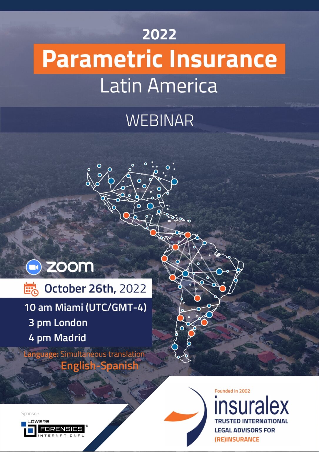 Free Insuralex Webinar. 2022 Parametric Insurance in Latin America: An update - Insuralex